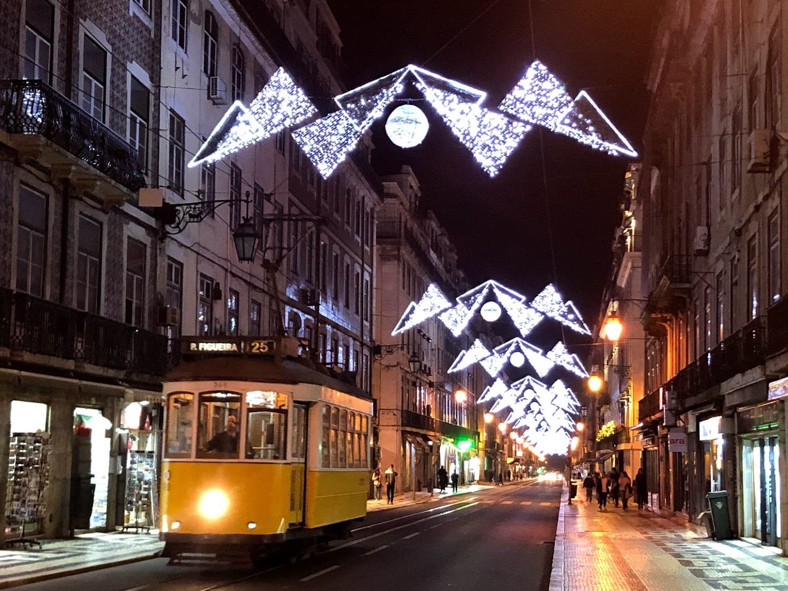 Passeio pelas Luzes de Natal em Lisboa, Portugal!
